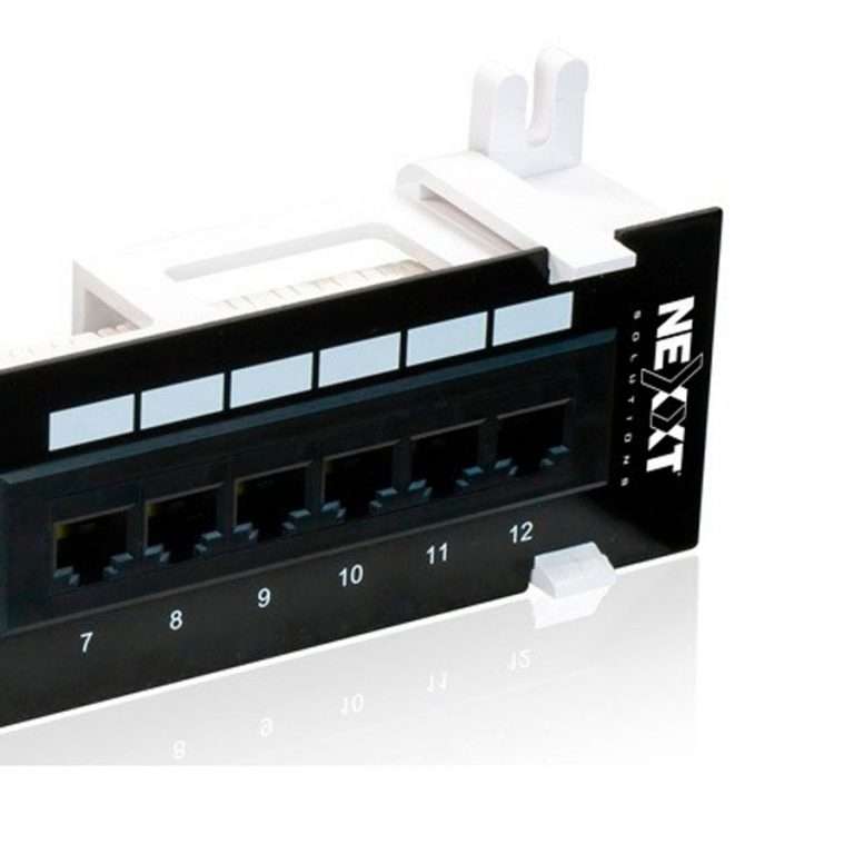 PATCH PANEL VERTICAL NEXXT CAT6 DE 12 PUERTOS SOBRE PARED - TECNIT