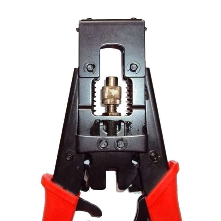 PONCHADORA PROFESIONAL DE CABLE COAXIAL AJUSTABLE RG6 RG58 RG59 - TECNIT