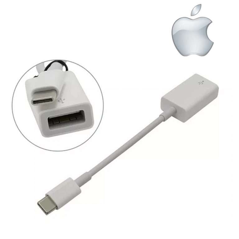 CABLE ADAPTADOR MAC APPLE MJ1M2AM/A A1632 USB TIPO-C 3.1 A USB 2.0 ...
