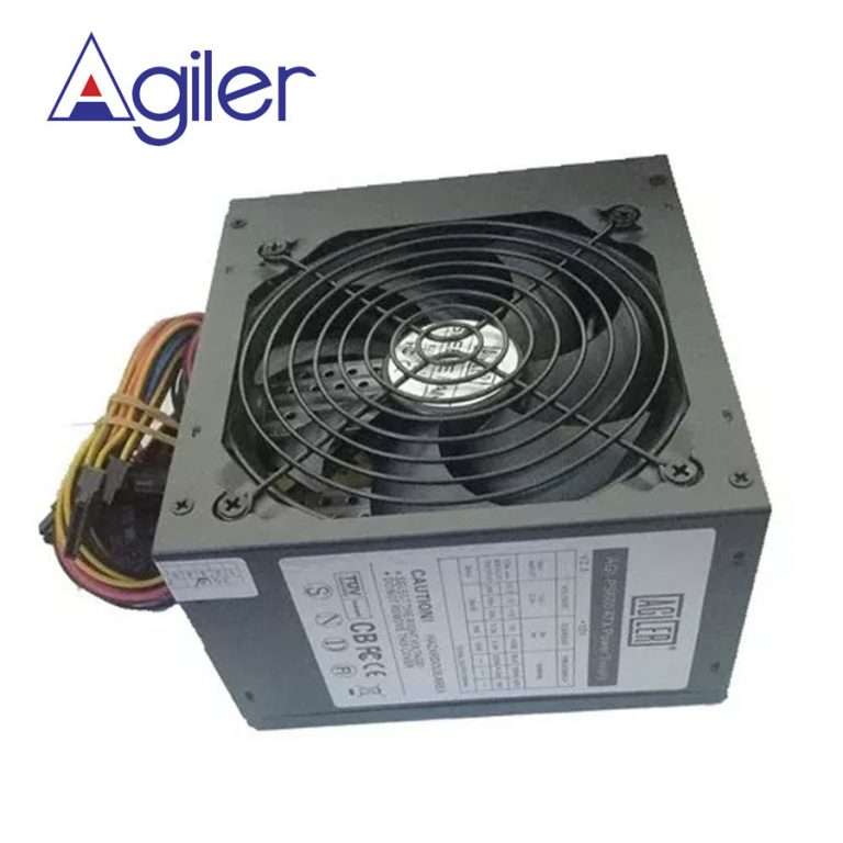 FUENTE DE PODER ATX AGILER AGI-PS600 DE 600W CONECTORES SATA / IDE 32A ...