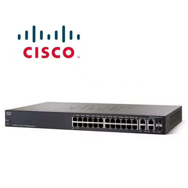 SWITCH CISCO SMB SRW224G4-K9-NA ADMINISTRABLE L3 DE 24 PUERTOS + 4 ...