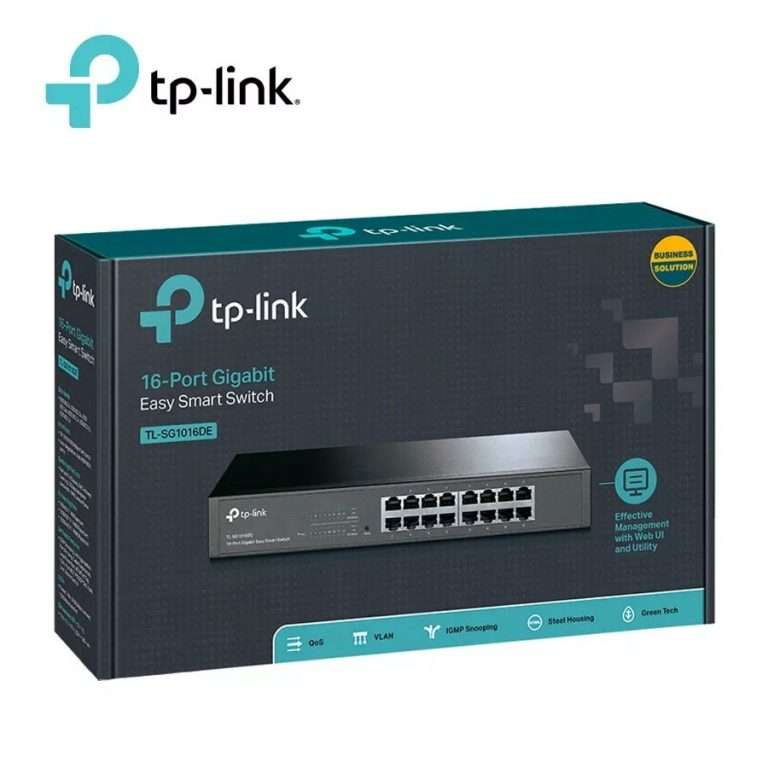 SWITCH TP-LINK TL-SG1016DE ADMINISTRABLE L2 DE 16 PUERTOS GIGABIT 10 ...
