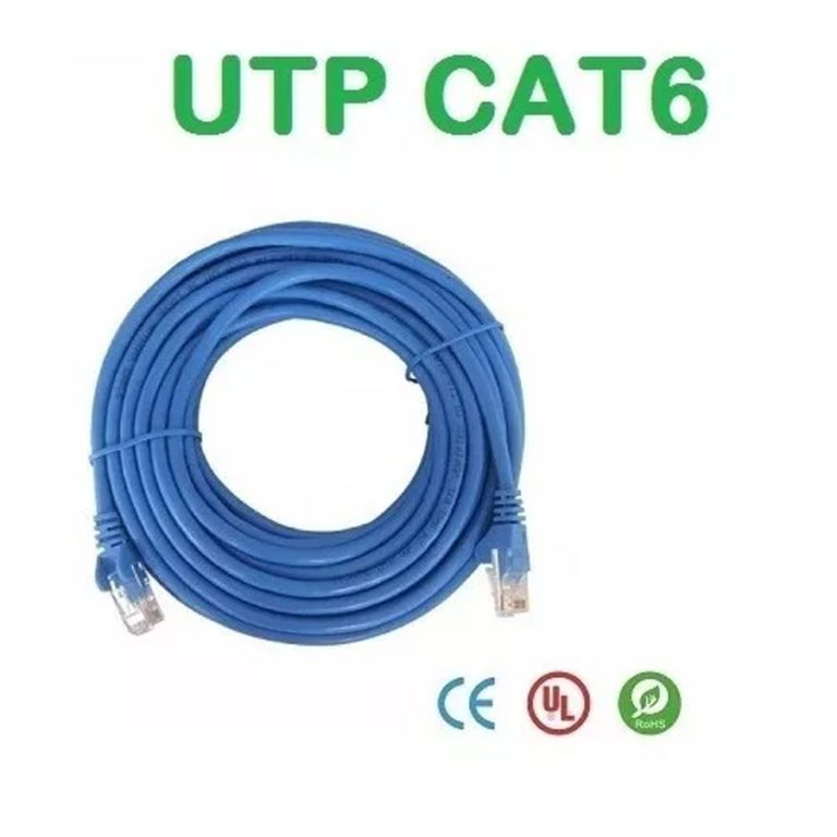 CABLE DE RED UTP PATCH CORD AMPXL AE-PCAC-5M CAT6 CERTIFICADO 5 METROS ...