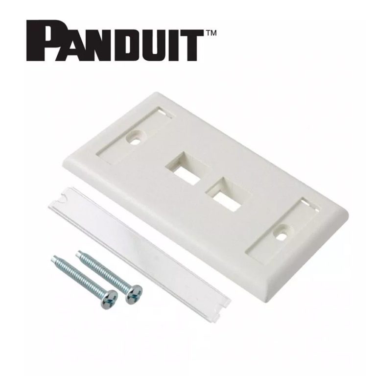 FACEPLATE DE 2 PUERTOS PANDUIT NK2FIWY BLANCO TAPA PARA CAJA ...