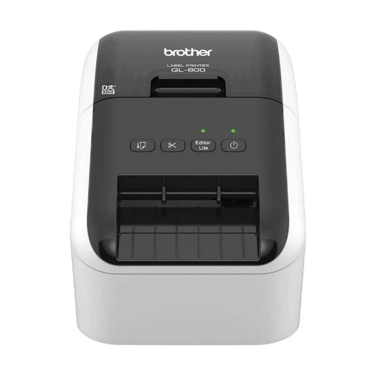 IMPRESORA BROTHER QL-800 DE ETIQUETAS COD. BARRAS TERMICA CORTE ...