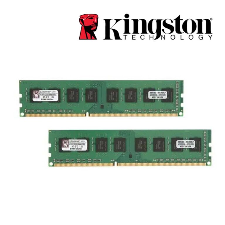 KIT DE 2 MEMORIAS RAM KINGSTON DDR3 8GB (2x4GB) PC3-10600 1333MHZ PARA PC - TECNIT