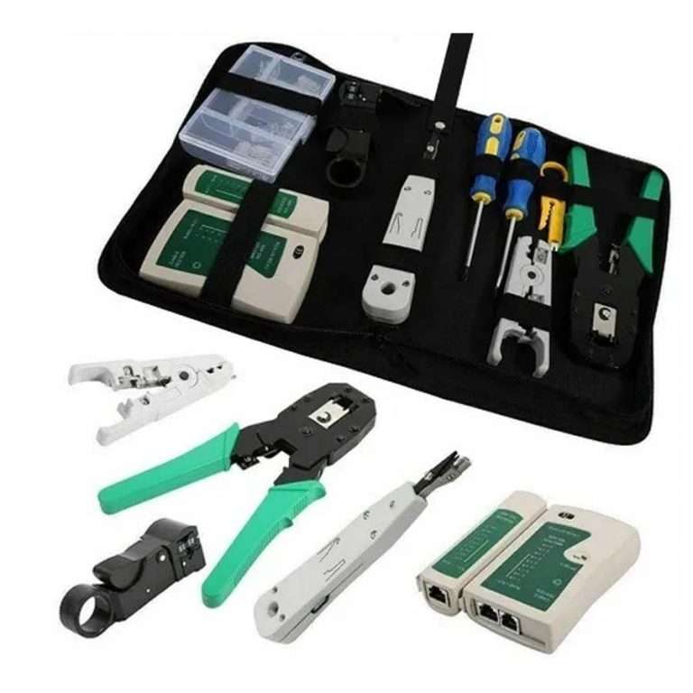 KIT DE HERRAMIENTAS PARA CABLEADO ESTRUCTURADO 10 EN 1 - TECNIT