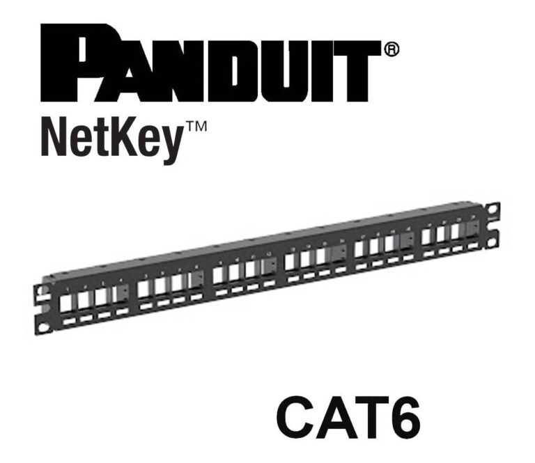 PATCH PANEL MODULAR PANDUIT NETKEY NKPP24FMY CAT6 DE 24 PUERTOS RACK ...