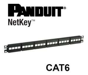 PATCH PANEL MODULAR PANDUIT NETKEY NKFP24Y CAT6 24 PUERTOS RACK - TECNIT