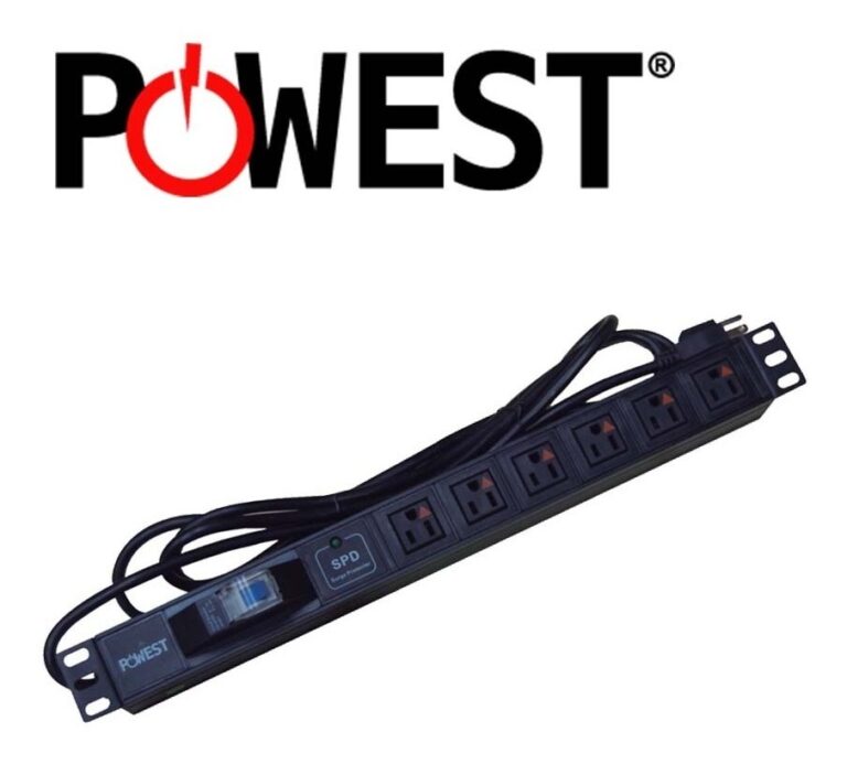 MULTITOMA HORIZONTAL POWEST NMULT-2289 PARA RACK DE 6 SALIDAS 120V 15A ...