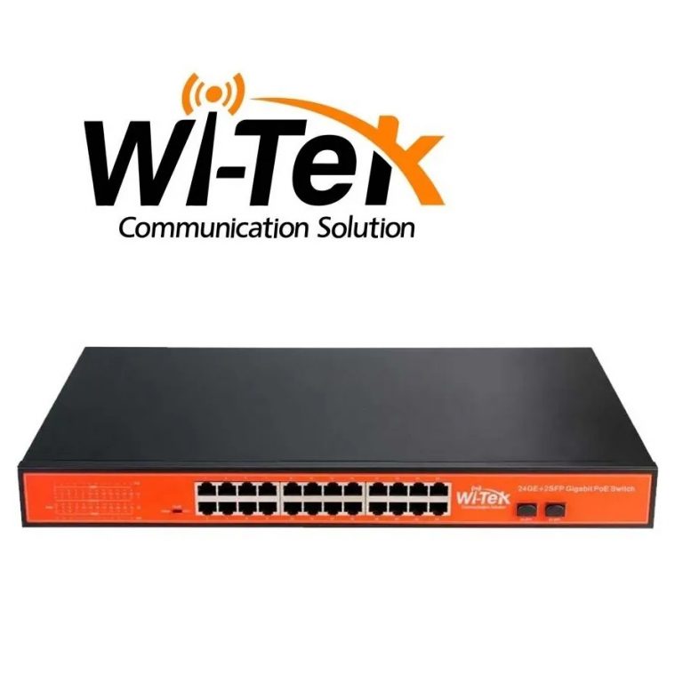 SWITCH WI-TEK WI-PS328GF DE 24 PUERTOS GIGABIT 10/100/1000 PoE+ 400W ...