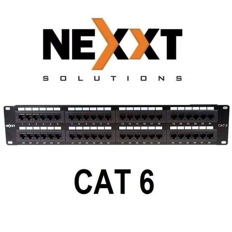 PATCH PANEL NEXXT AW191NXT11 CAT6 DE 48 PUERTOS PARA RACK DE 19" - TECNIT