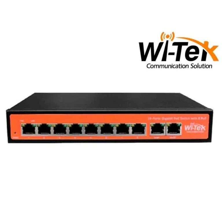 SWITCH WITEK WI-PS308G DE 8 PUERTOS GIGABIT 10/100/1000 POE+ + 2 ...