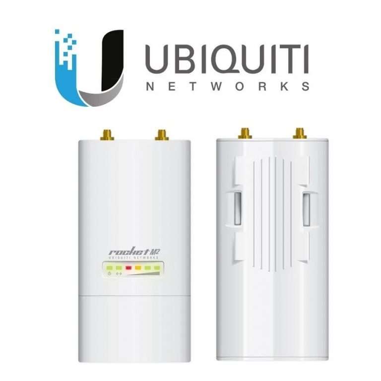 ACCESS POINT WIRELESS UBIQUITI ROCKET M2 AIRMAX MIMO 2x2 RP-SMA 2.4GHz ...