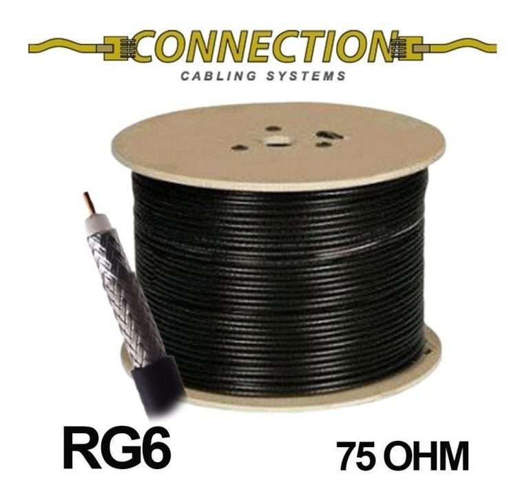 ROLLO DE CABLE COAXIAL CONNECTION RG6 75 OHM 305MTS - TECNIT