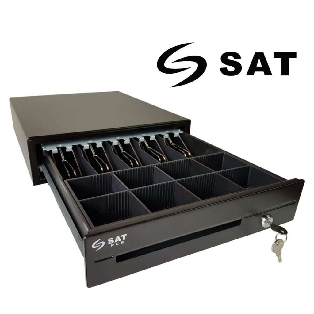 CAJA REGISTRADORA DE DINERO SAT SAT-119X NEGRO - TECNIT