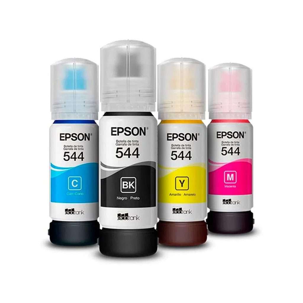 Kit De 4 Tintas Epson 544 Negro Amarillo Cian Magenta 65ml - TECNIT