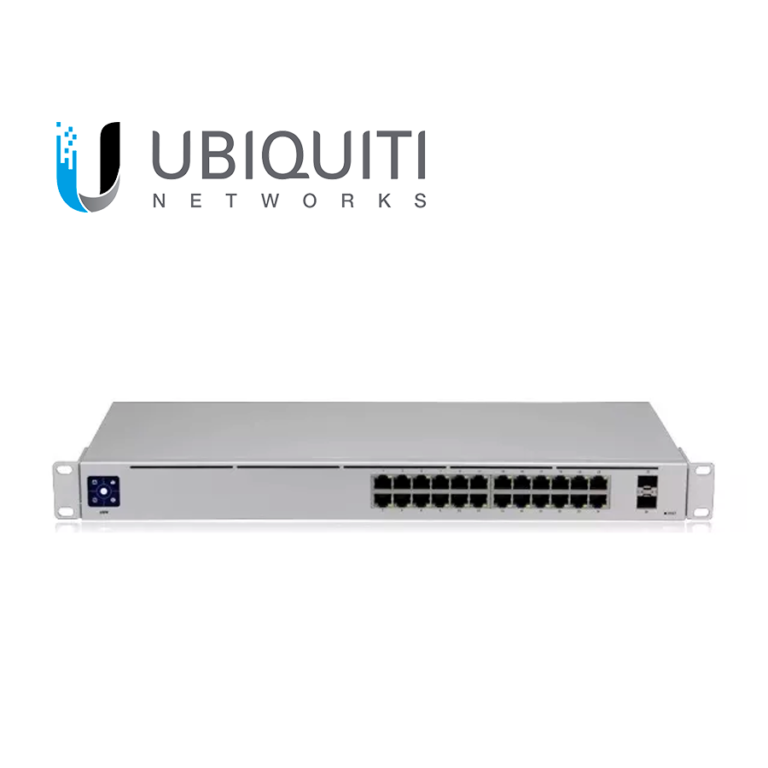 SWITCH UBIQUITI USW-24 UNIFI ADMINSITRABLE L2 24 PUERTOS GIGABIT 10/100 ...